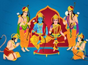 Shri Ram Temple Ayodhya | Lord Shri Ram Entering In Temple Vector ...