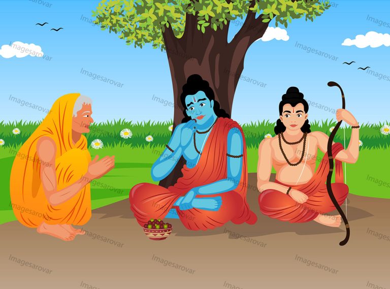 Shri Ram Temple Ayodhya | Lord Shri Ram Entering In Temple Vector ...